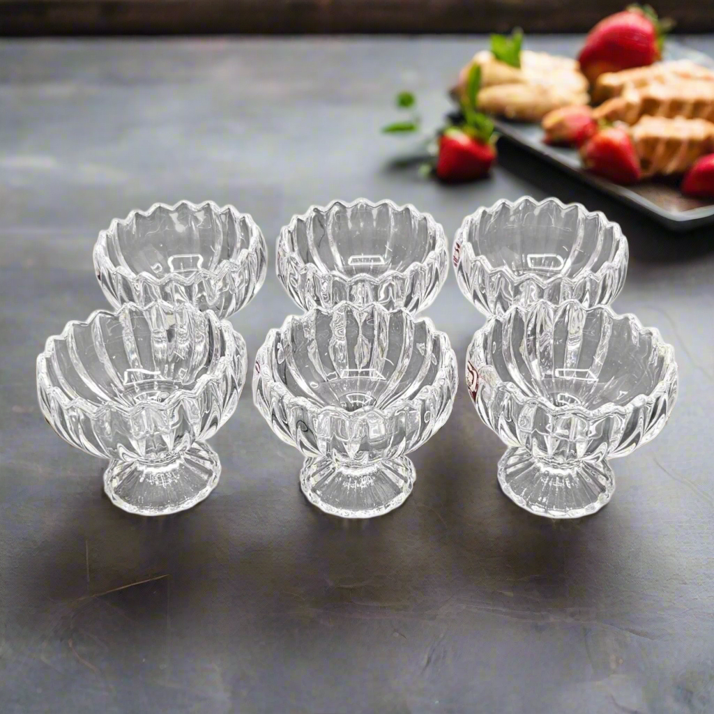 Deli Glass Dessert Bowl 6Pcs Set 120ml – Cut Price South Africa