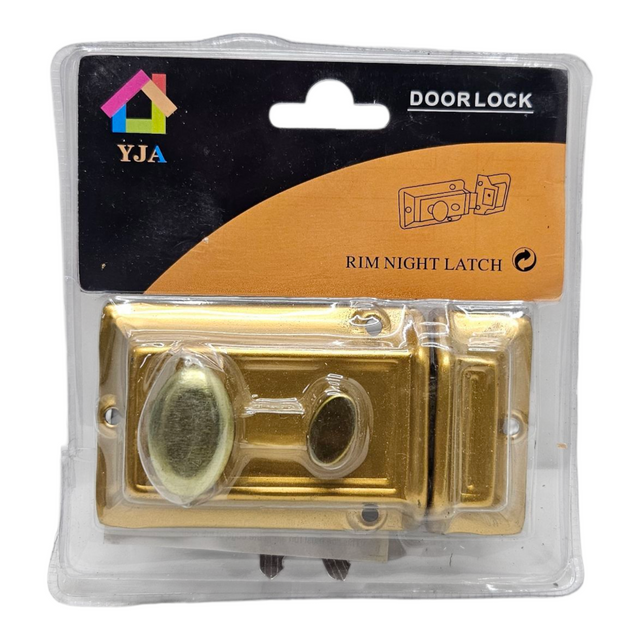 Rim Night Latch Door Lock YJA Gold – Cut Price South Africa