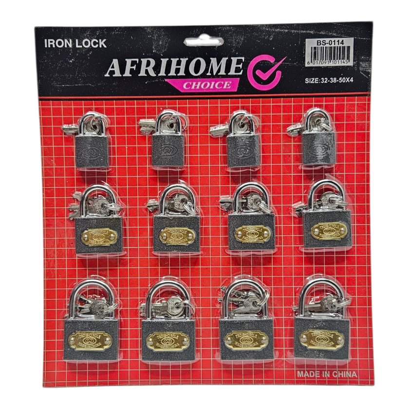 Afrihome Padlock Set 12pcs – Cut Price South Africa
