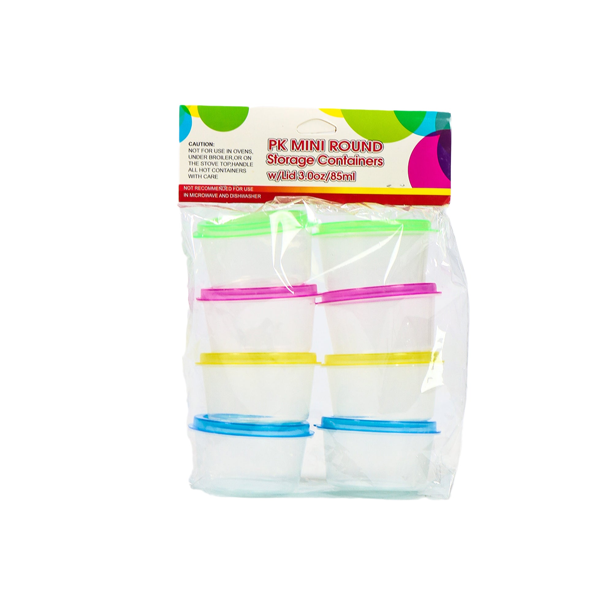 Mini Round Storage Containers 8 pcs – Cut Price South Africa